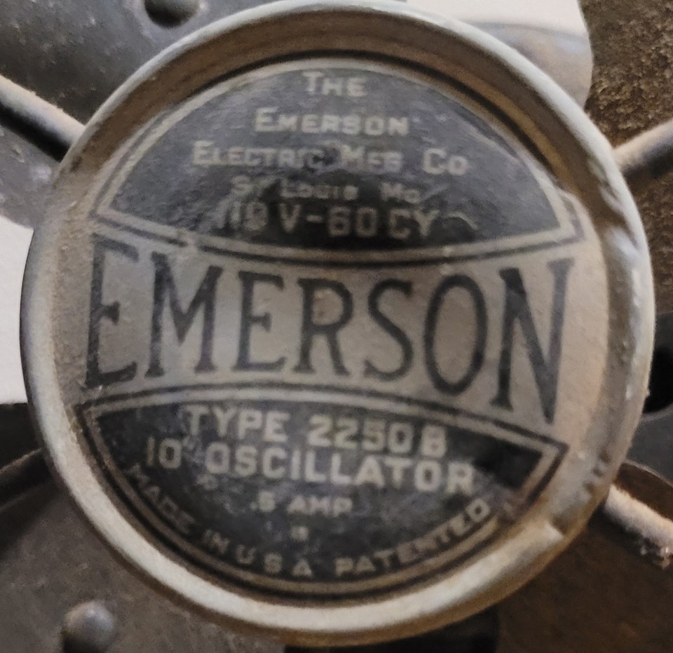 Emerson Type 2250B 10 Oscillator Vintage Antique Fan 1930s WORKING ...