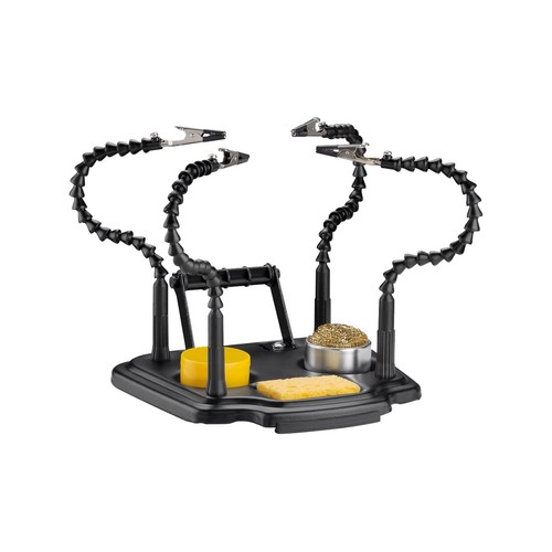 goobay 61669 Ausilio saldare con 4 bracci flessibili collo oca pinze ...