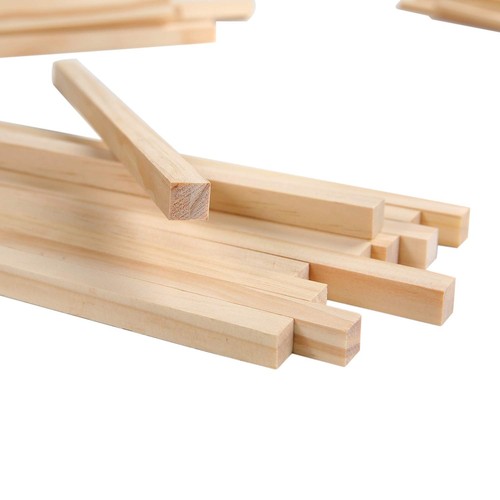 14 Count Long Balsa Wood Sticks Square Dowels for DIY Crafts Projects ...