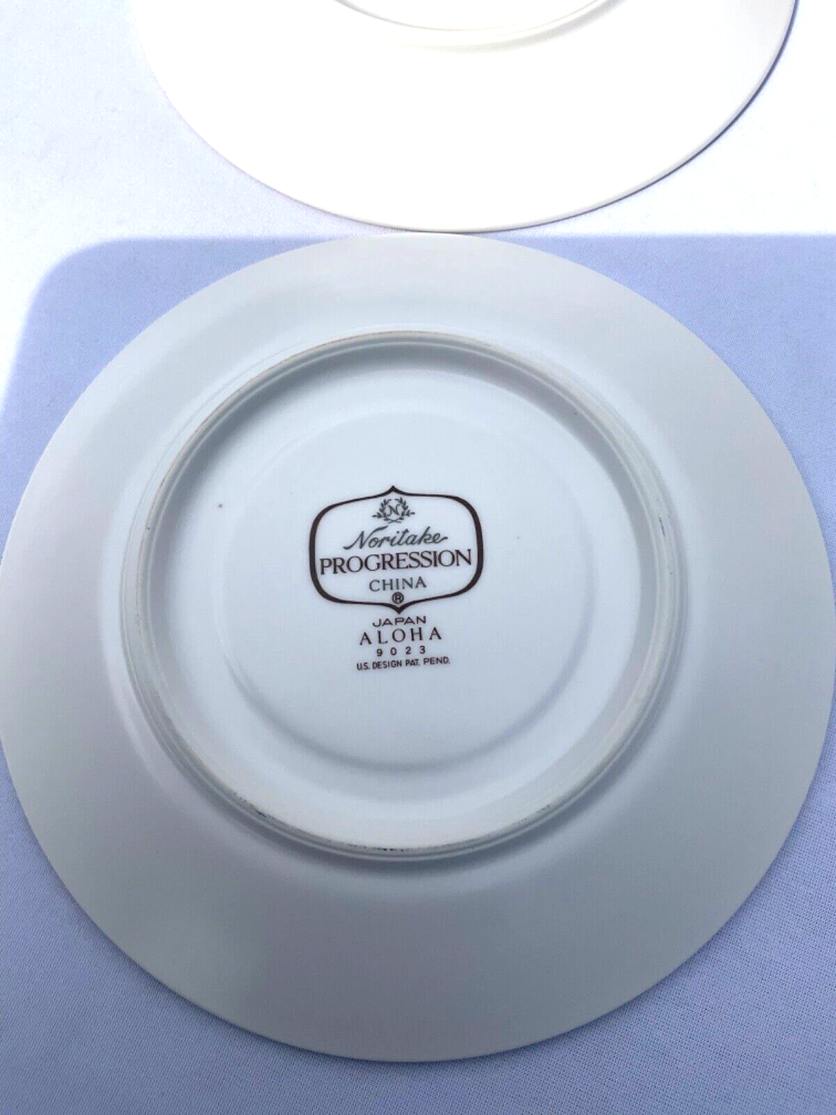 1970's Noritake Progression China Japan "ALOHA" 9023 Saucers Set of 2 ...