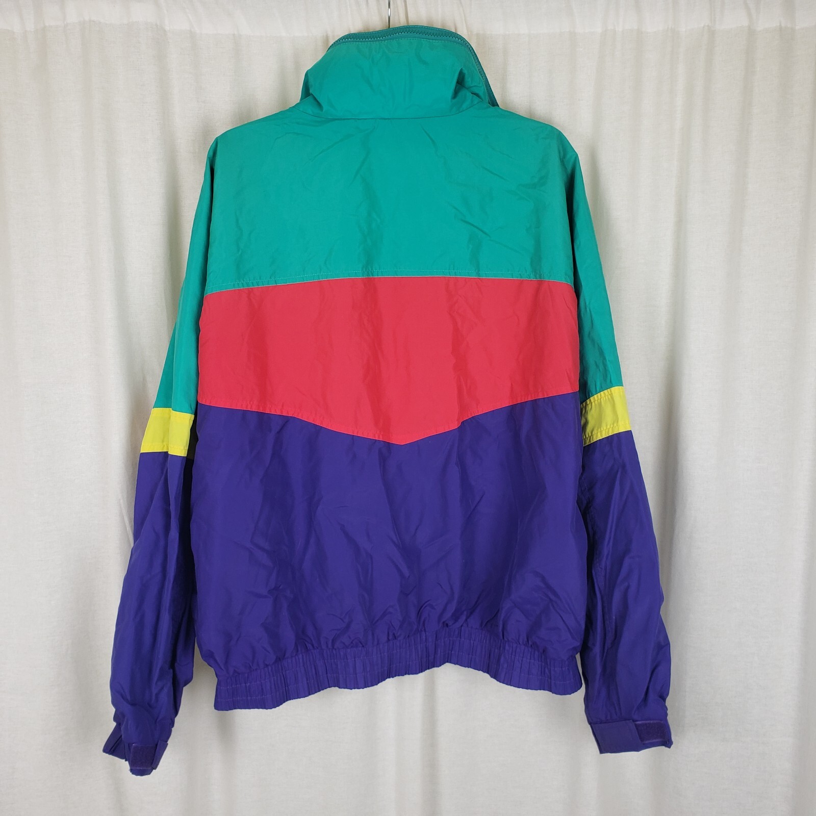 Vintage Columbia Hooded Loud 90s Colorblock Jacket Pa… - Gem