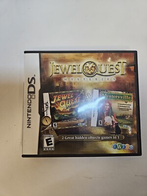 Nintendo DS Jewel Quest Mysteries Game 2009 With Case & Instructions ...