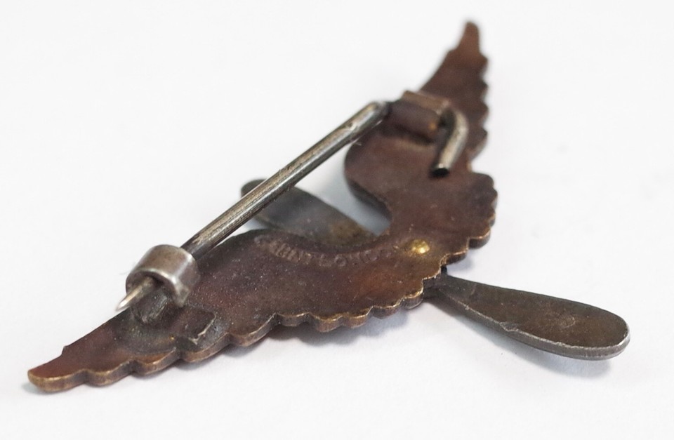 RaRe GAUNT London WWI US Army Air Service USAAS Officer COLLAR Pin ...