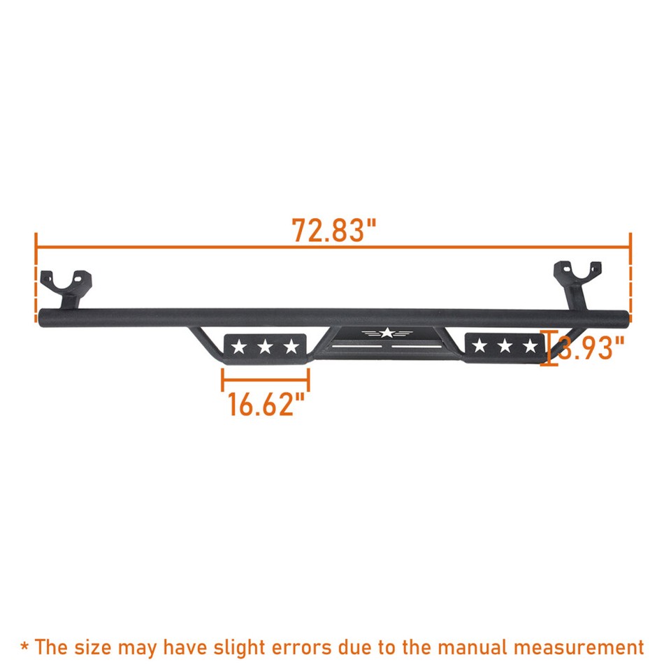 Tubular Nerf Bar Side Step Running Board Rock Sliders Rails Fit Jeep ...
