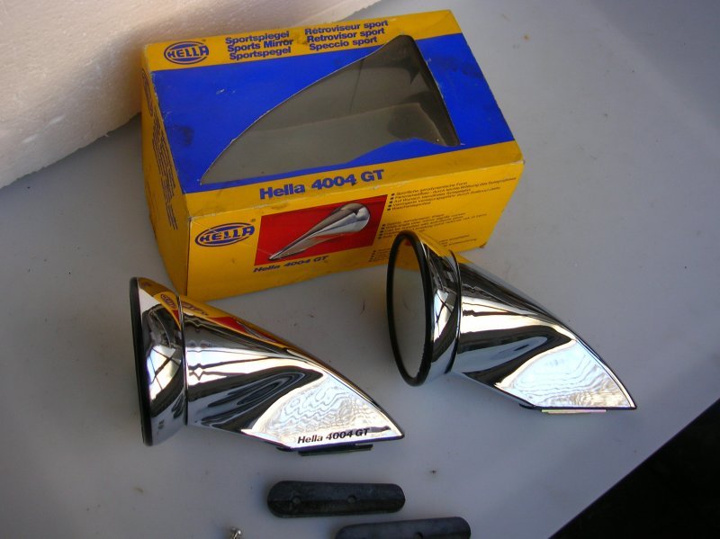 HELLA VINTAGE LIGHTWEIGHT PLASTIC RALLY MIRRORS TALBOT SPIEGEL NOS | eBay