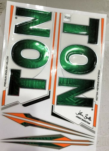*ORIGINAL* SS TON JB Jonny Bairstow Cricket Bat Stickers - 100% Genuine ...