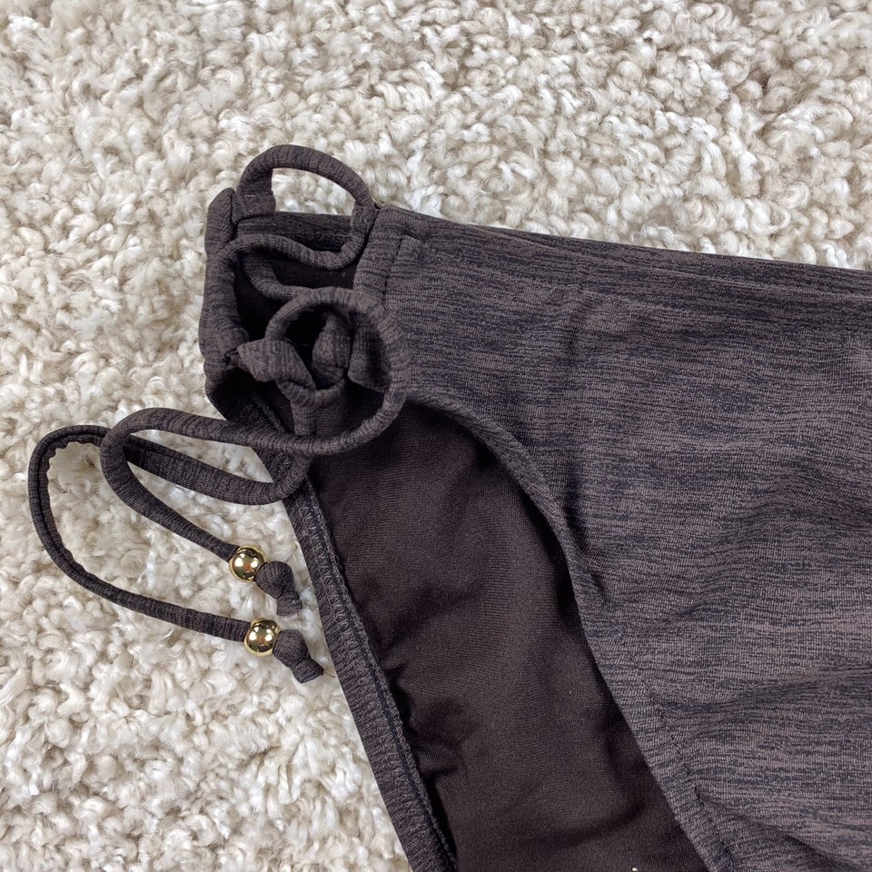 mossimo womens small bikini swimsuit bottoms brown tie sides | eBay