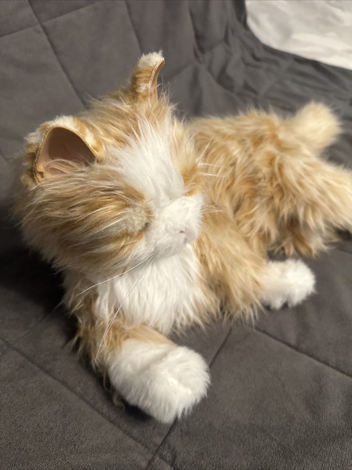 FurReal Friends Orange and White Lulu My Cuddlin' Kitty Cat Interactive ...
