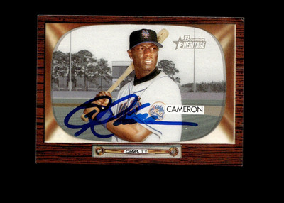 Mike Cameron 2004 Bowman Heritage Mets authentic autographed card | eBay