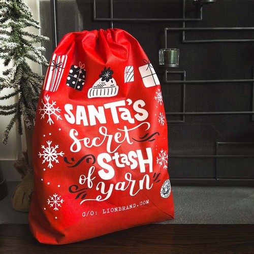 Lion Brand® Santa Sack of Yarn 6983844243762| eBay