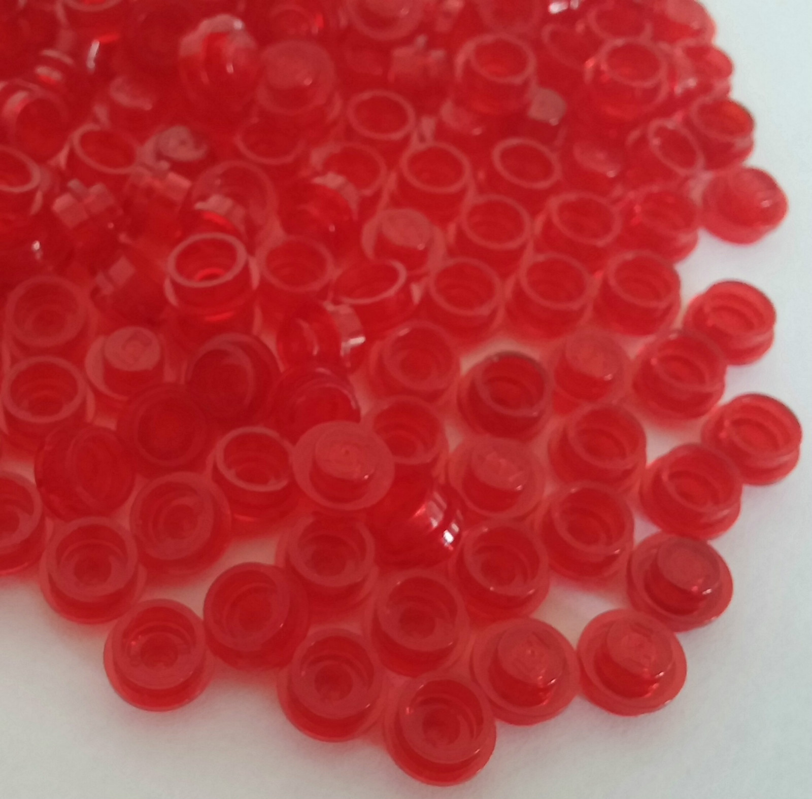 LEGO Stein rund 1x1 transparent rot 3005741 30057 for sale online | eBay