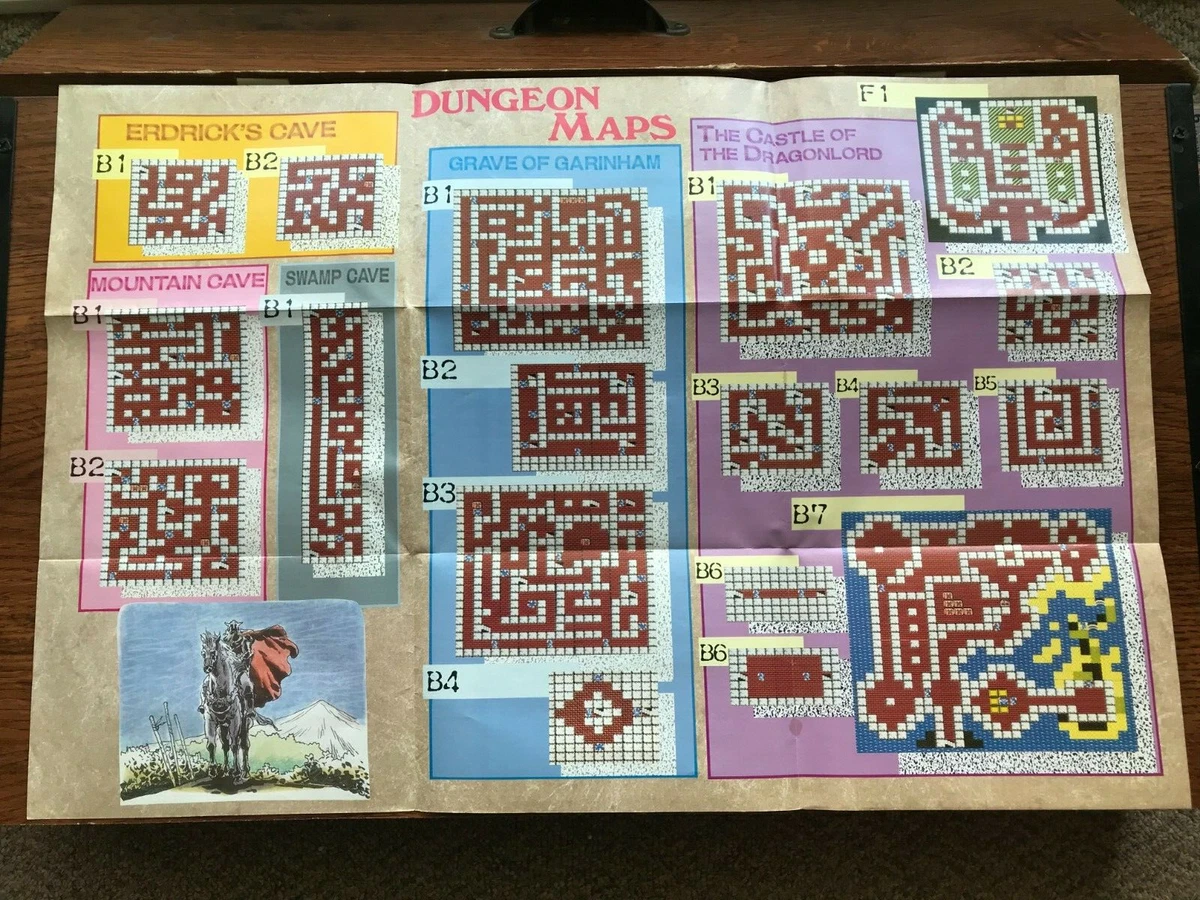 Dragon Warrior Cave Maps