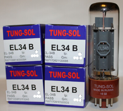 Tubes & Acoustics - El34 Vacuum Tubes