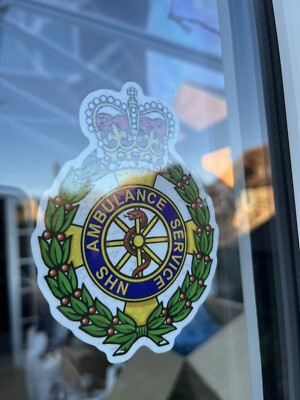 Internal NHS Ambulance Service Sticker CAR SCREEN STICKER House Sticker ...