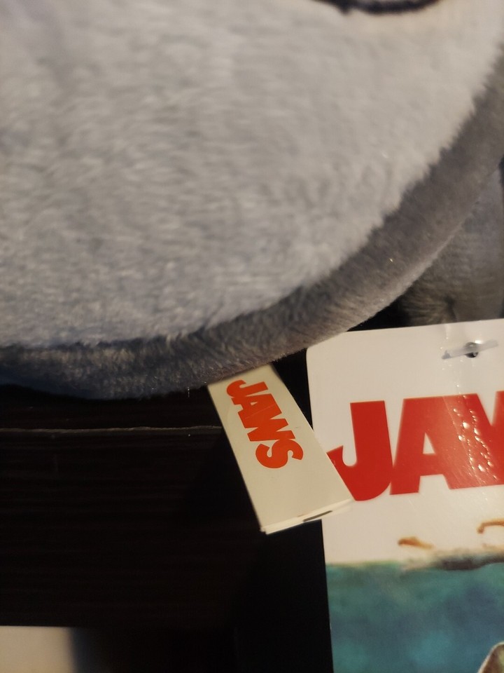 JAWS plush great white shark New with Tag Universal Studios 7" Gray ...