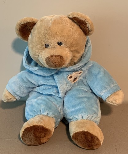 Ty Baby PJ Bear Blue Non-Removable Pjs Pluffies Plush 2012 Lovey Toy ...