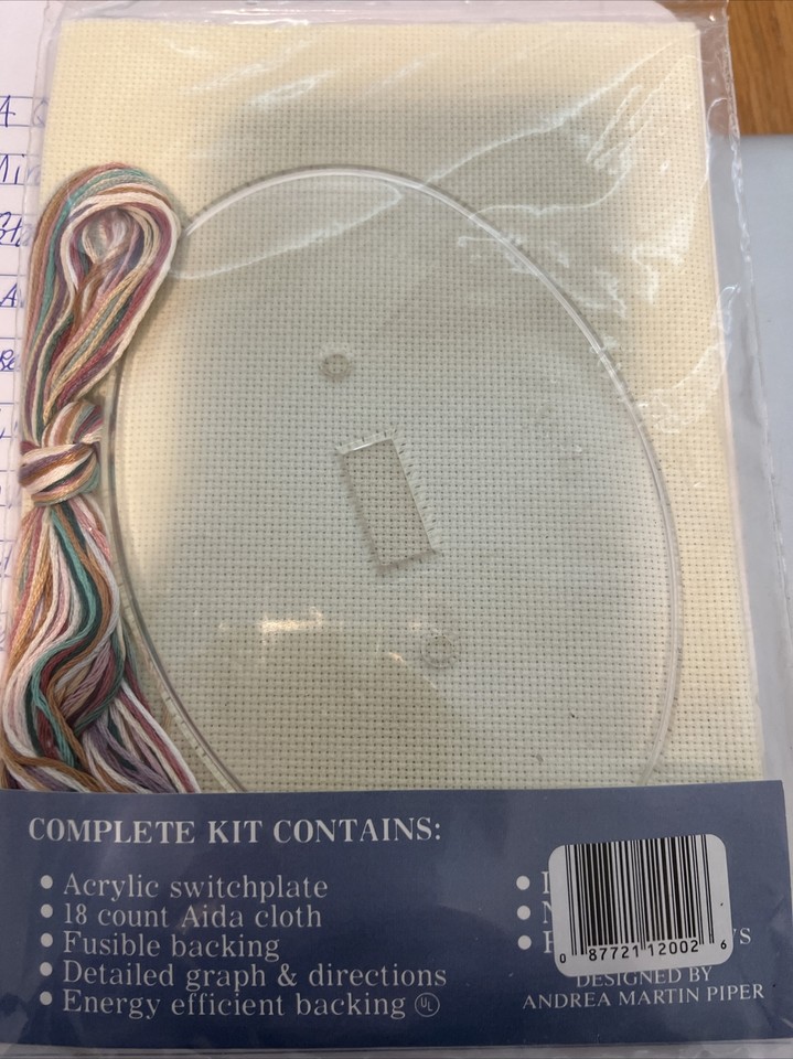 Fond Memories Counted Cross Stitch Kit SP2 Shell Switchplate Ocean HTF ...