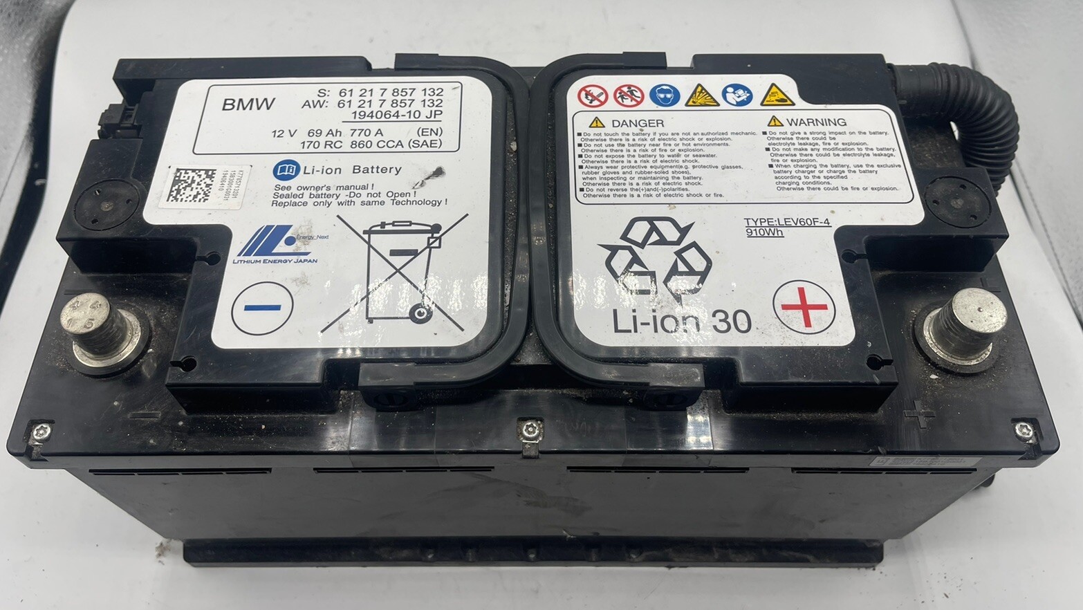 GENUINE BMW F80 G80 F82 G82 M3 M4 LITHIUM-ION BATTERY 7857132 12V 69AH ...