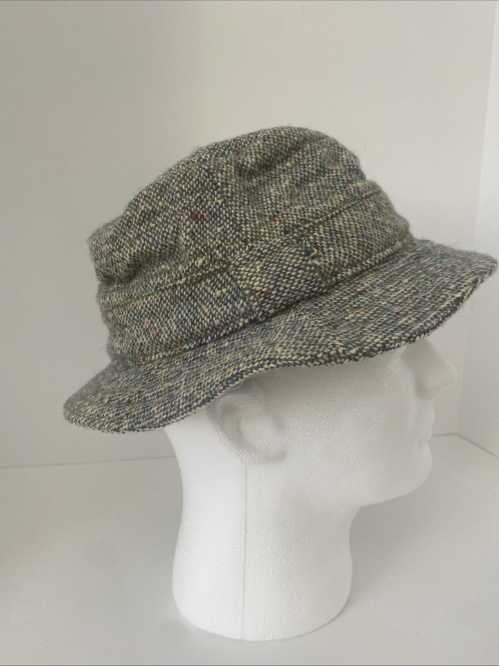 Vintage Tweed Irish Walking Hat 100% Wool Size Small Hats of Ireland ...