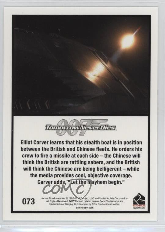 2014 James Bond: Archives Edition Jonathan Pryce Elliot Carver learns ...