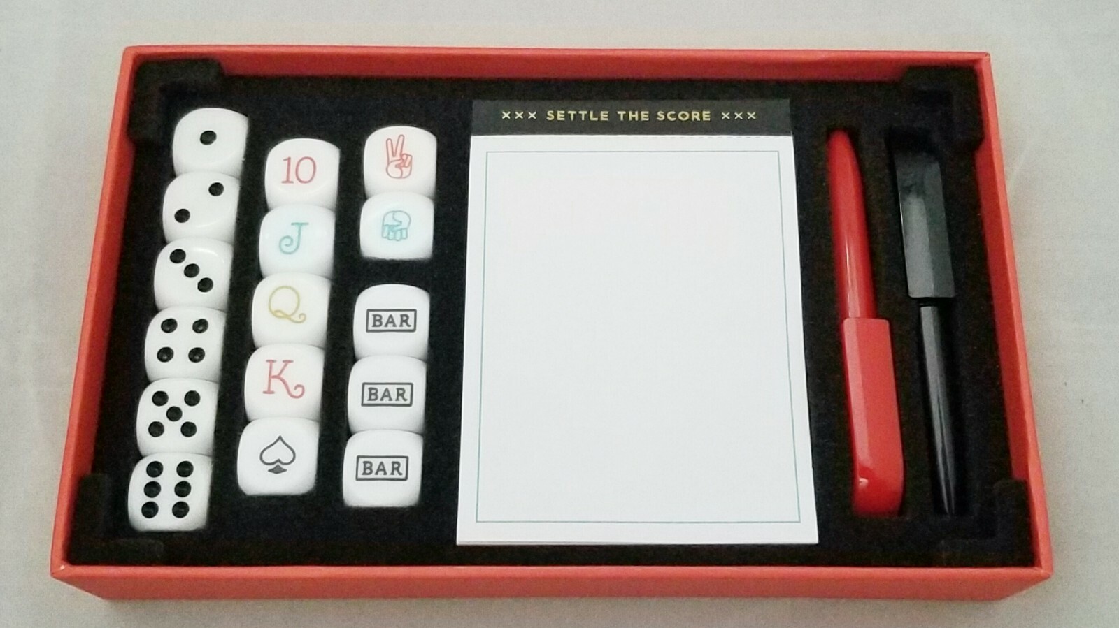 Dice Game Night Black Flask Adult Set Funny Friend Office Mom Dad ...