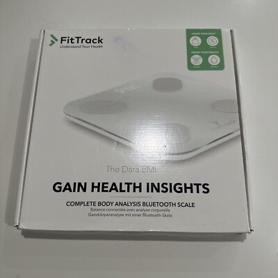 FitTrack Dara Smart BMI Digital Bluetooth Scale Weight Fat Hydration ...