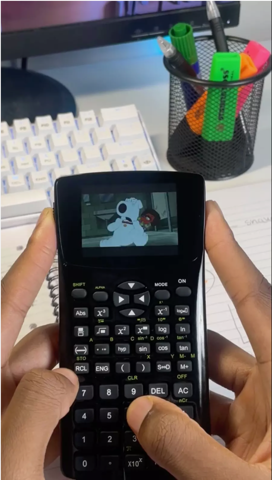 Cheating Calculator w/File Storage For Exams Privacy Screen w/Emergency ...