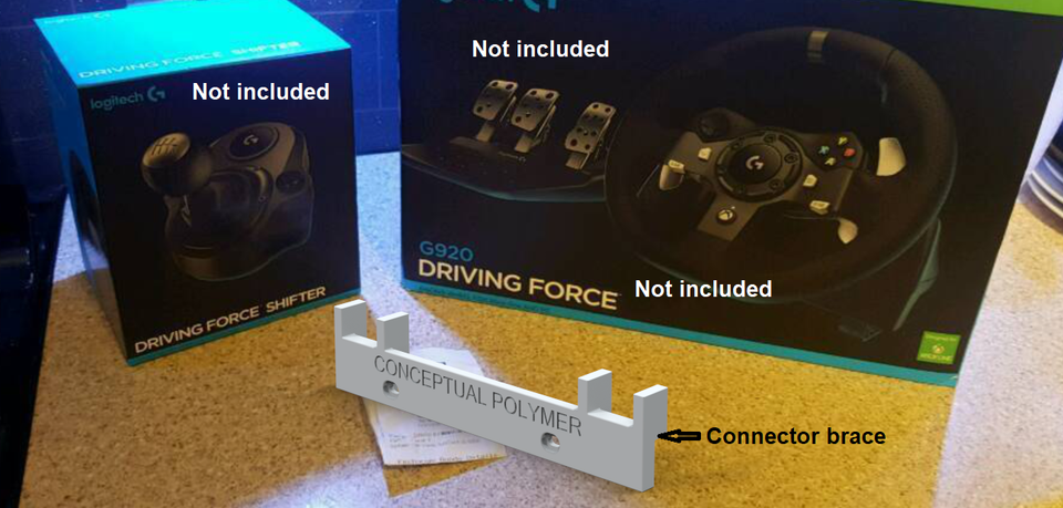 Cable Connector Brace for Logitech G G920 USB Steering Wheel/Pedals ...