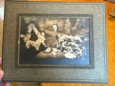 Masonic Mason Death Post Mortem At Rest Vintage Photo Man Identified ...