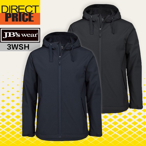 JB's wear PODIUM ADULTS WATER RESISTANT HOODED SOFTSHELL JACKET, 3WSH ...