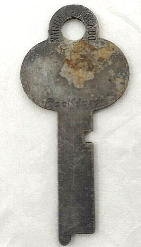Vintage Key Blank National Lock Co Uncut Appx 2" Industrial Jewelry ...