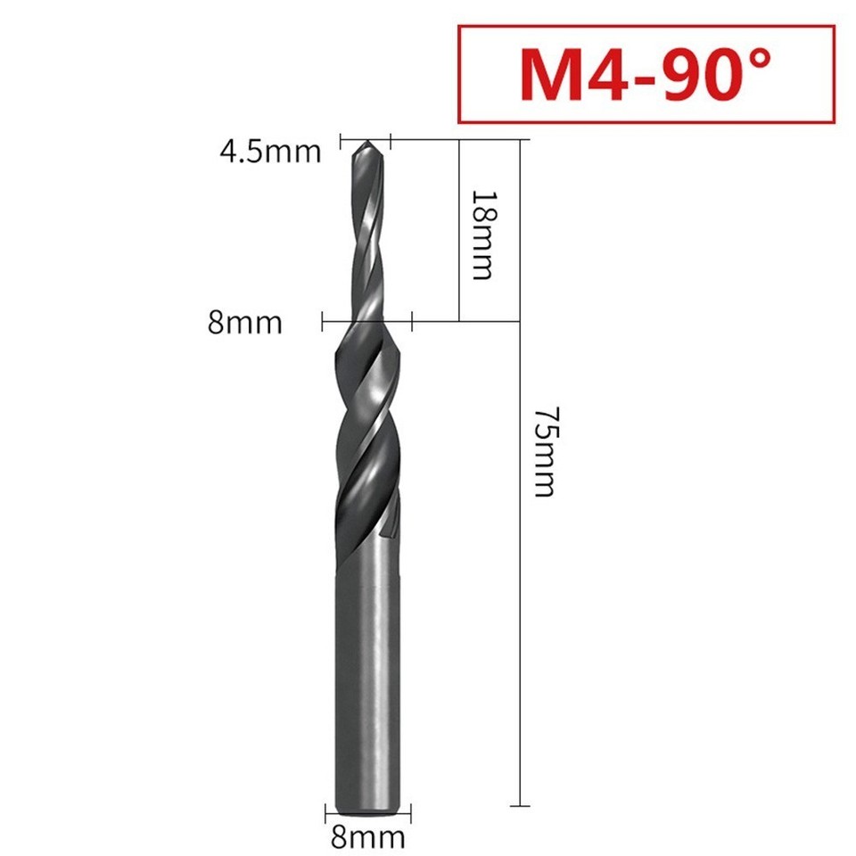 Useful Spiral Step Drill Bit Counterbore Twist Step Drill Bit M5 M8 ...