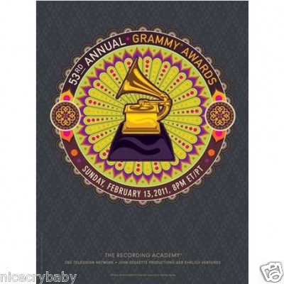 New 53rd Anniversary Grammy Awards Poster Free SHIPPING by Koike Art ...