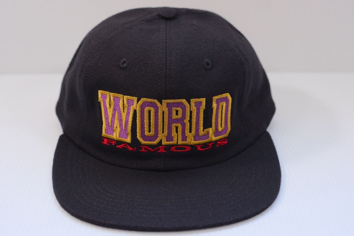 Supreme FW15 World Famous 5 Panel Black CAP BOX LOGO | eBay Supreme FW15 World Famous 5 Panel Black CAP BOX LOGO | eBay