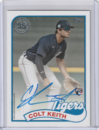 2024 Topps Update Colt Keith 1989 Autograph Auto RC Detroit Tigers MLB ...