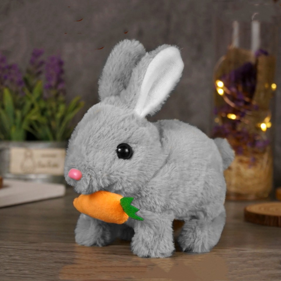 Bunny My Realistic Bunny Toy Plush Interactive Bunny Robot for Birthday ...