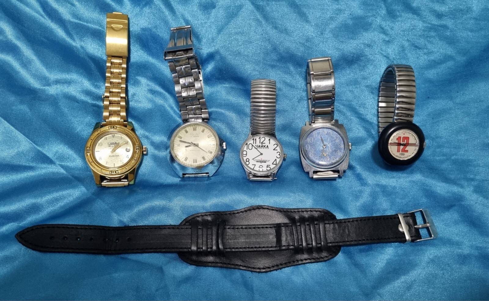 Five Soviet Era Watches Plus Extra Band | eBay