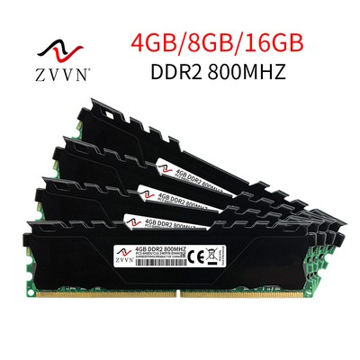 16GB 8GB 4GB DDR2 800MHz PC2-6400U 240Pin intel DIMM Desktop PC Memory ...