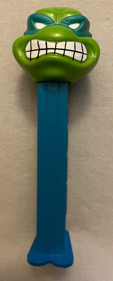 LEONARDO NINJA TURTLE PEZ DISPENSER - BLUE STEM - ANGRY - USED 2005 ...