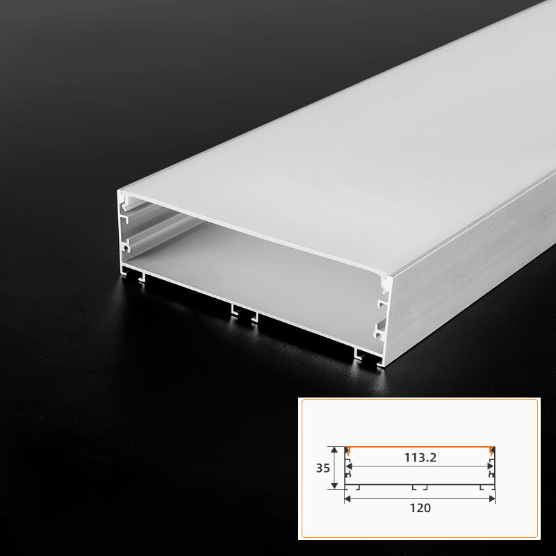10Pcs 3.3ft Each LED Aluminum Profile Channel Holder with Cover for LED ...