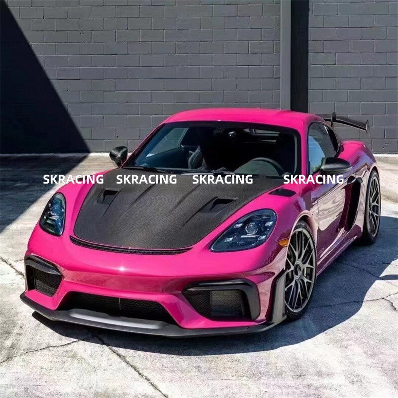 For Porsche 718 981 Boxster Cayman Upgrades GT4RS Style Front Bumper ...