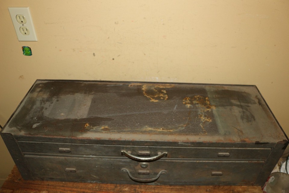 Kennedy 2 Drawer 28" Middle Riser Center Steel Tool Box Machinist Chest ...