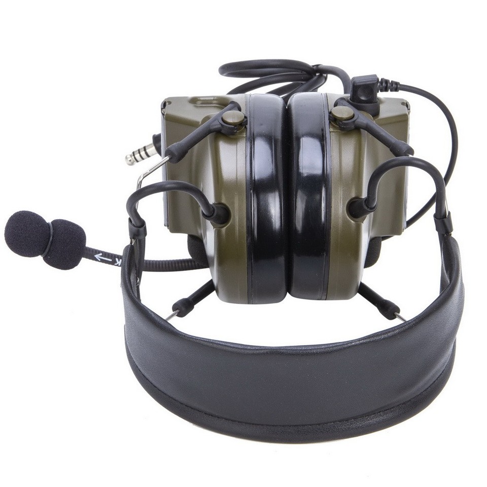 HQ Tactical Pilot Headset Aviation Headset Earpiece Microphone For ...