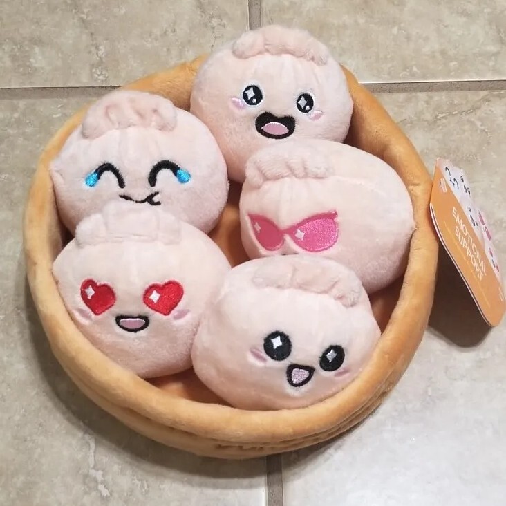 Emotional Support Dumplings 5pc Plush Set | eBay