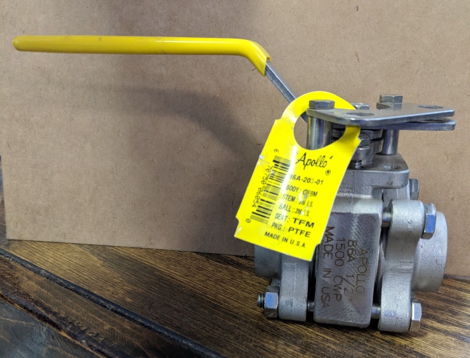 Apollo 86A-203-01 1/2" s/s Full port socket weld ball valve | eBay