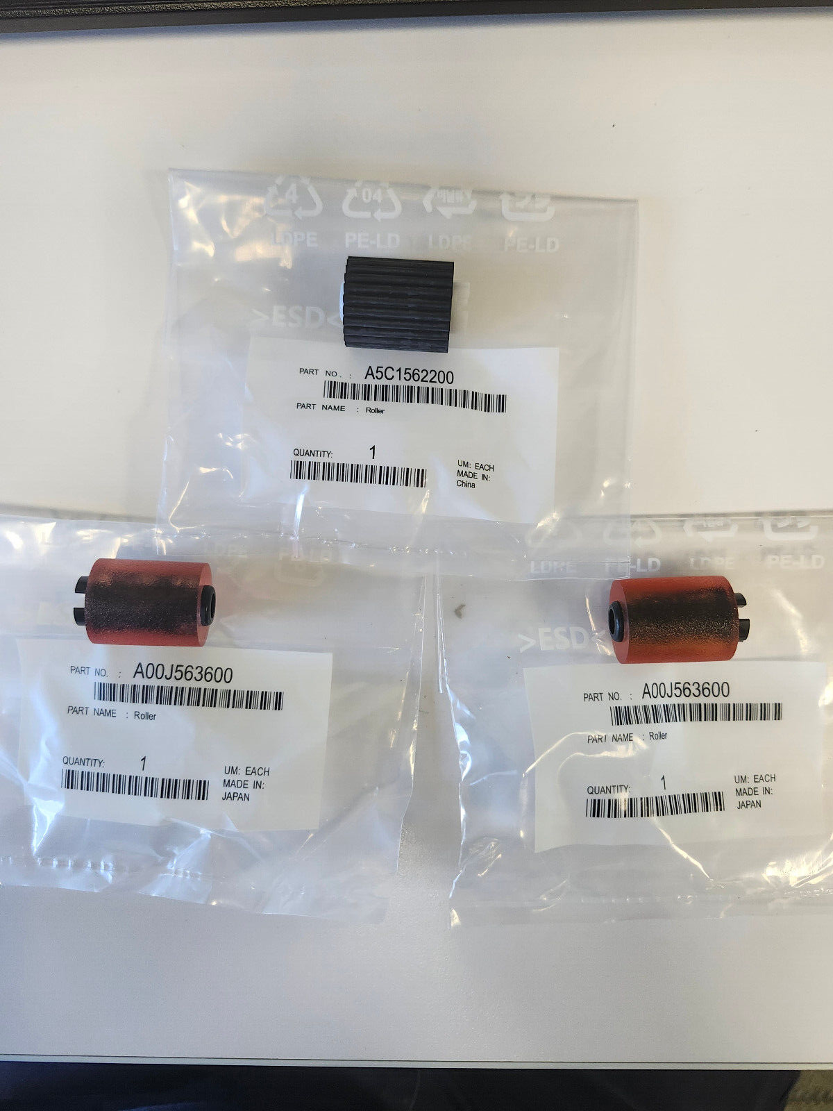 1 Set Paper Pickup/Feed For Konica Minolta Bizhub 1X A5C1562200 2X ...