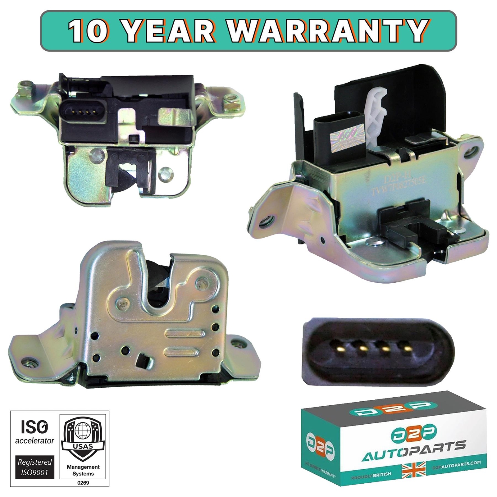 TAILGATE BOOT LOCK LATCH CATCH MECHANISM FOR VW SHARAN TOUAREG ...