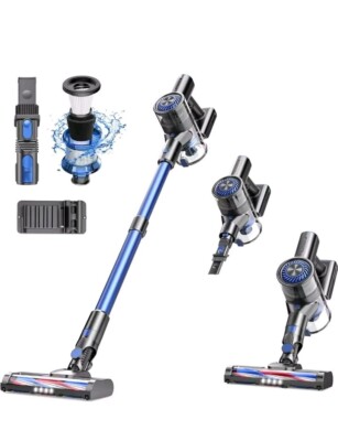 POGAI PB101 Cordless 150w SUPER SUCTION Stick Vacuum Cleaner 40 Mins ...