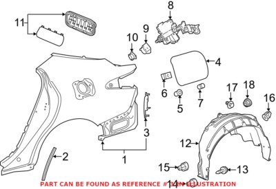 Genuine OEM Quarter Panel Insulator for Toyota 65565-06110 | eBay