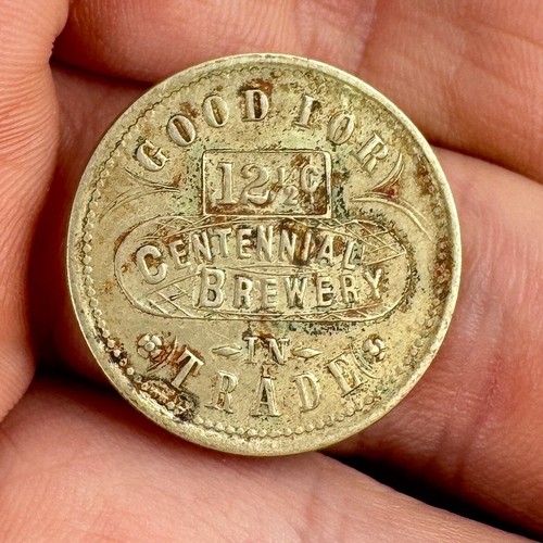 Centennial Brewery Butte Montana Territory Trade Token | eBay